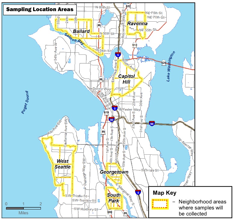 Dept. of Ecology sampling local soil for dioxins and furans | Westside ...